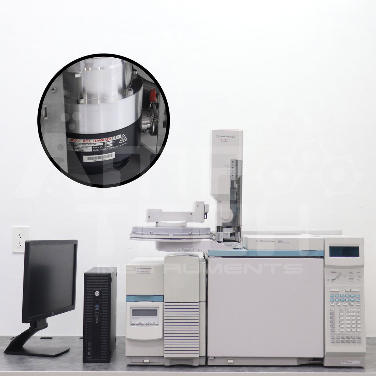 Agilent 6890N 5973N Network Turbo Pump GCMS System w/ 7683 Autosampler ...