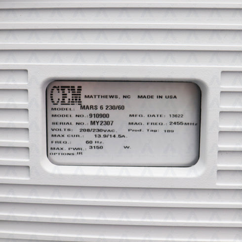 CEM MARS 6 Microwave Digestion System – AmpTech Instruments