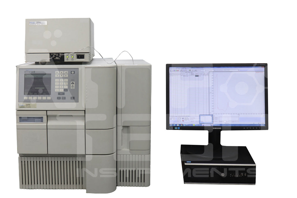 Waters Alliance 2695 HPLC System w/ 2996 Detector + Empower Acq Server ...